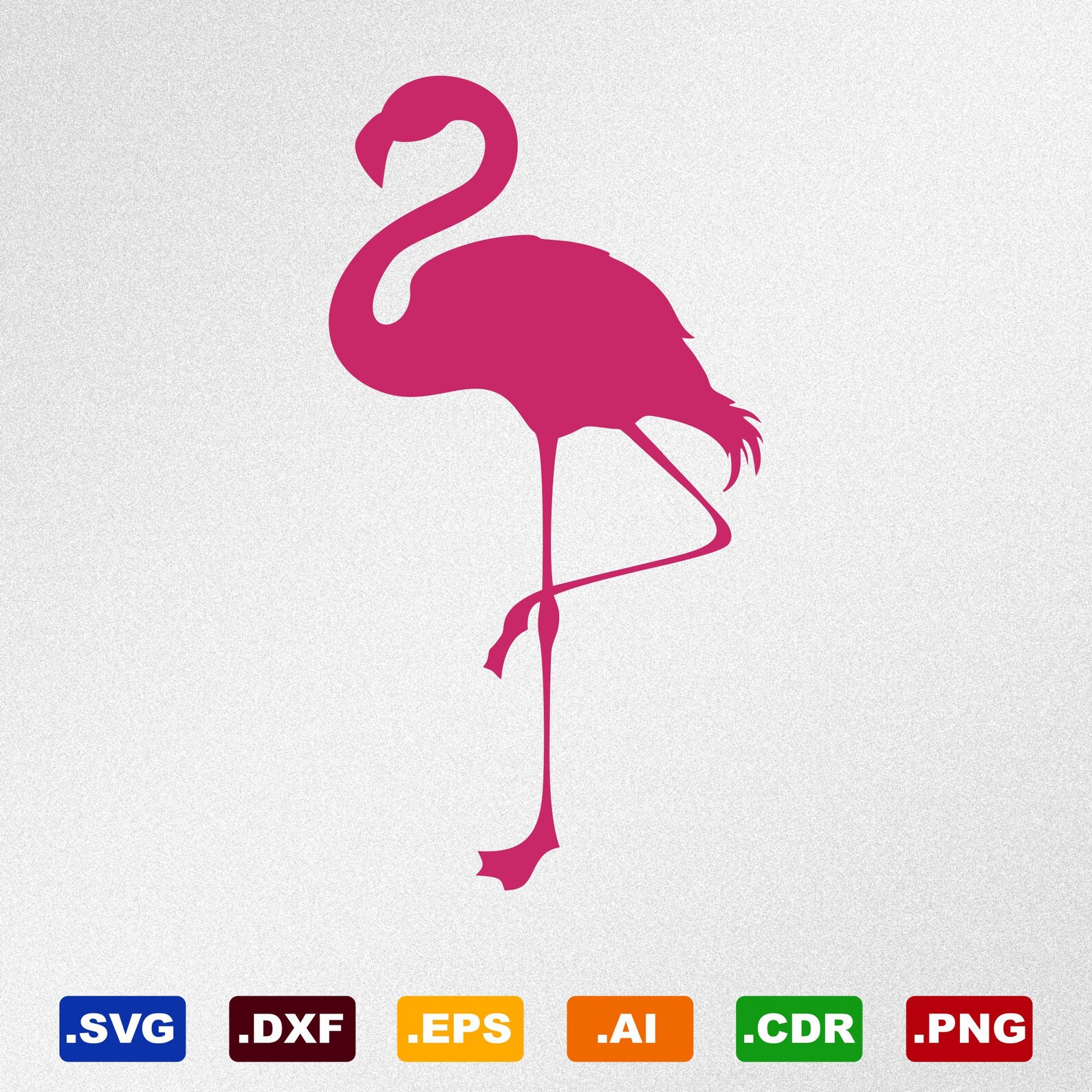 Flamingo Silhouette Svg, Dxf, Eps, Ai, Cdr Vector Files for Silhouette ...