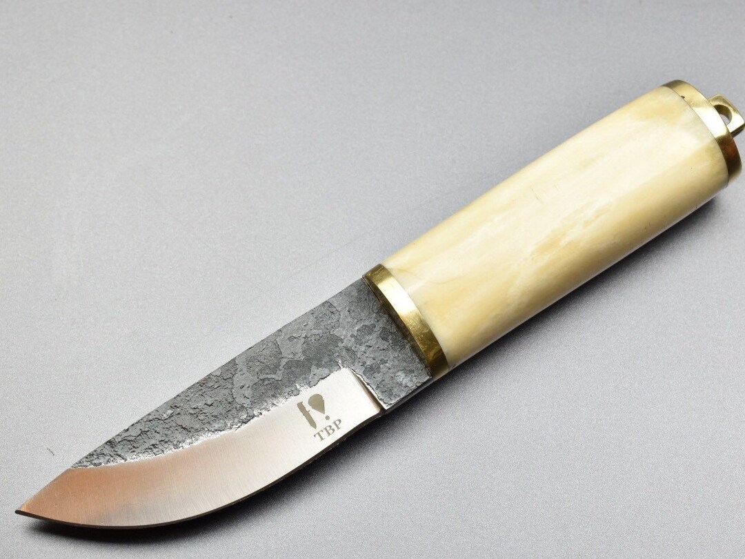 Handmade Puukko Knife With Bone Handle Hunting Knife for Men, Hunting ...