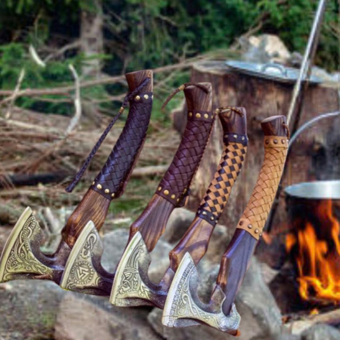 Viking Axe Best Gift for Him Odin Axes With Sheath, Inspired by Norse ...