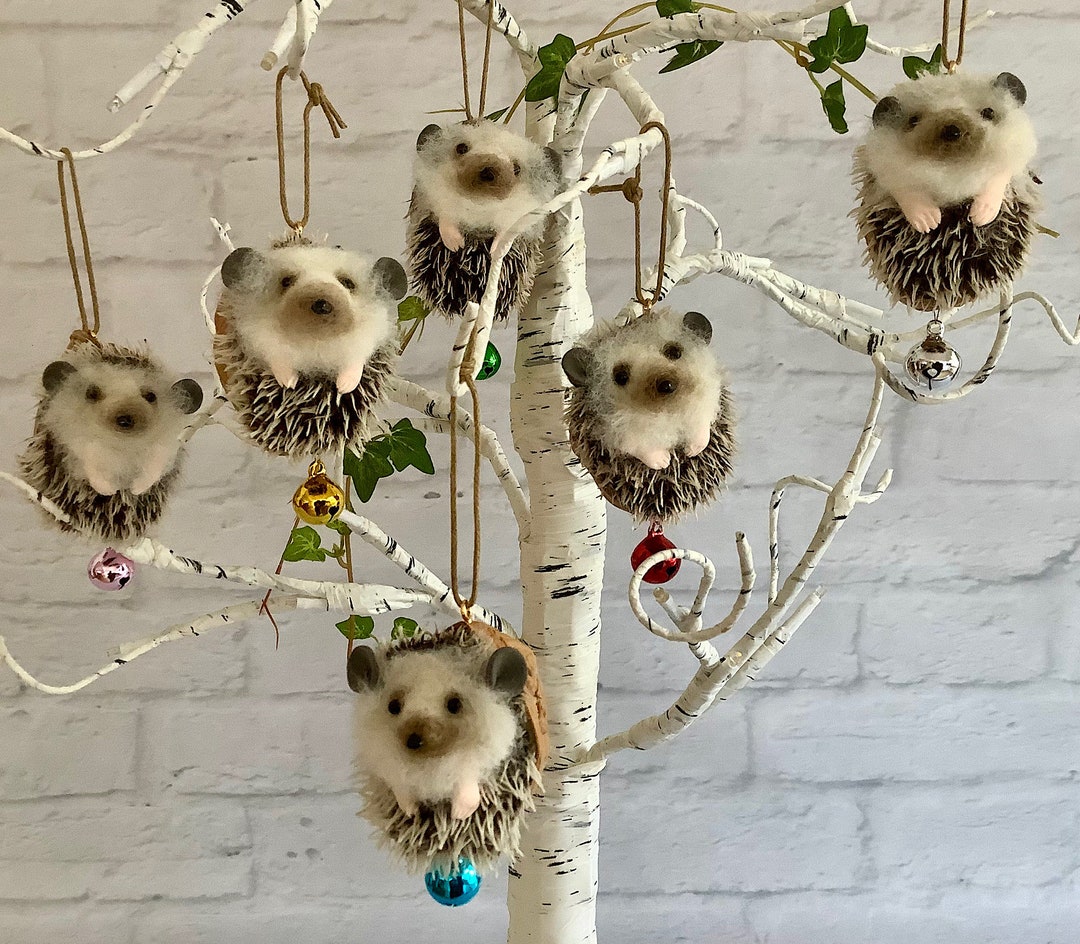 Needle Felted Hedgehog in Walnut Shell, Hedgehog Ornament, Cute ...