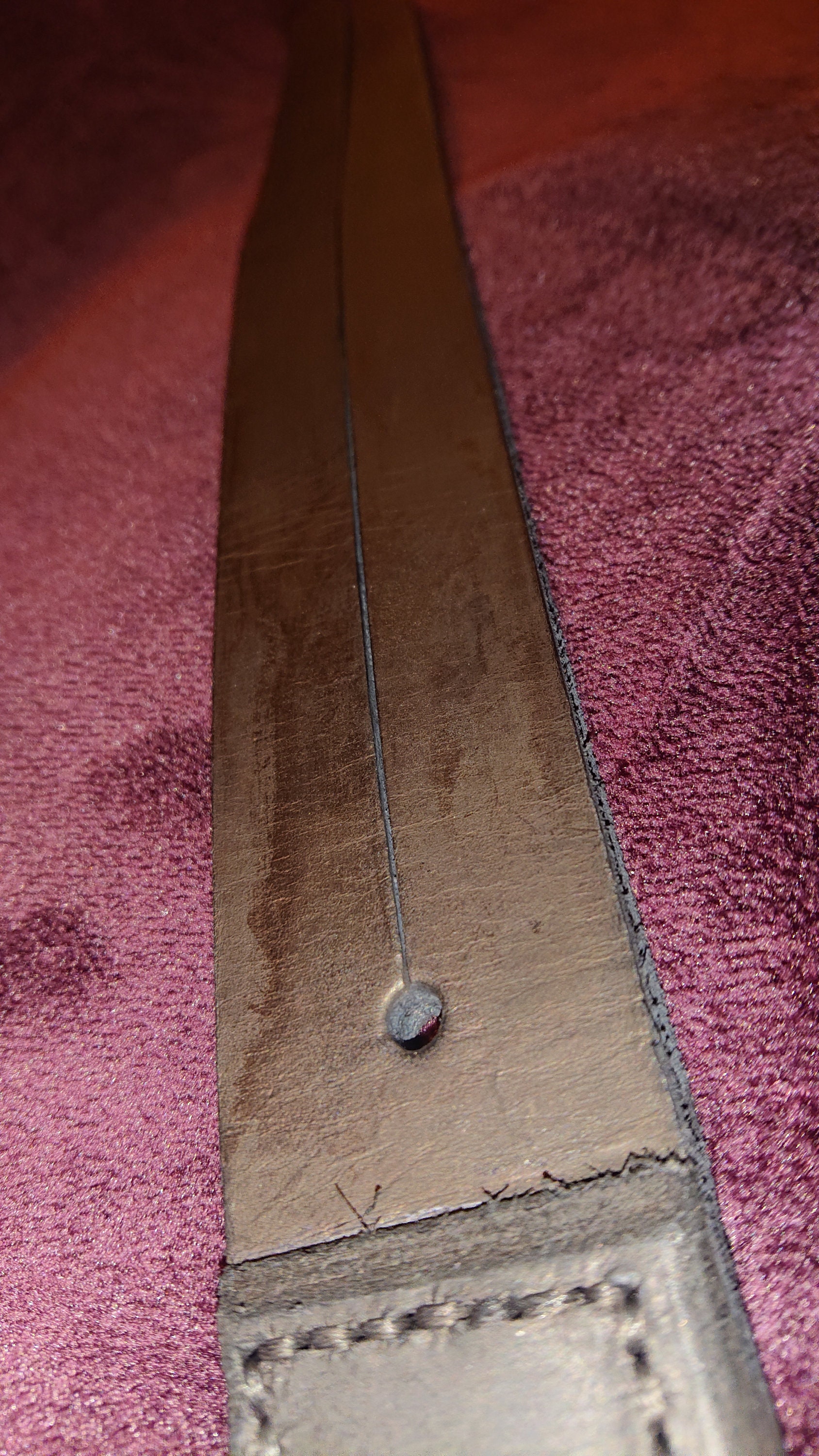 Elegant, Hard Leather Tawse With Two Straps - Leaves Perfect Marks - Etsy