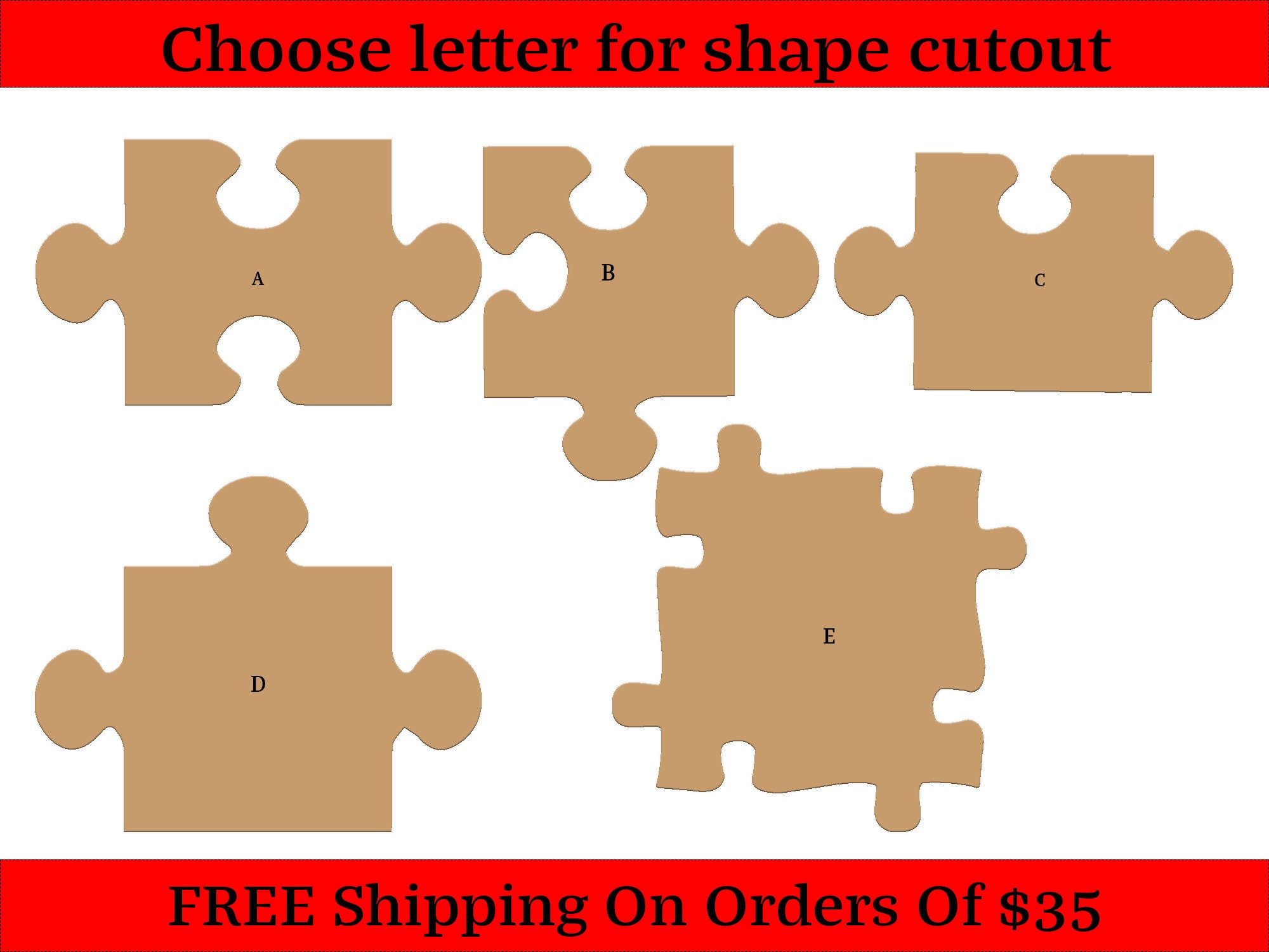 Single Puzzle Pieces