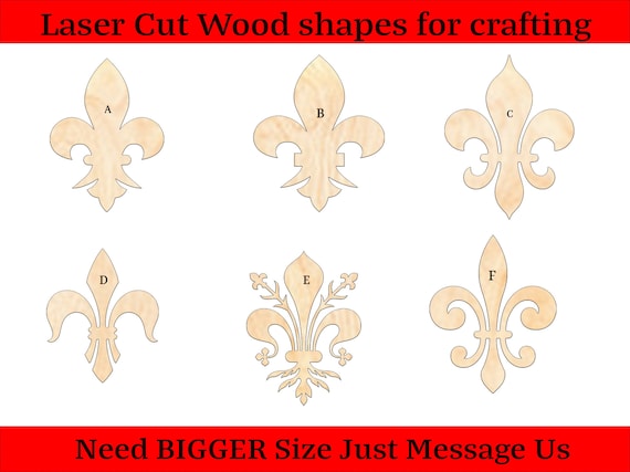 Fleur De Lis Iris Heraldic Bearing Armorial Bearing Wood | Etsy