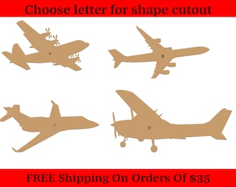 Airplane Cutouts - Etsy