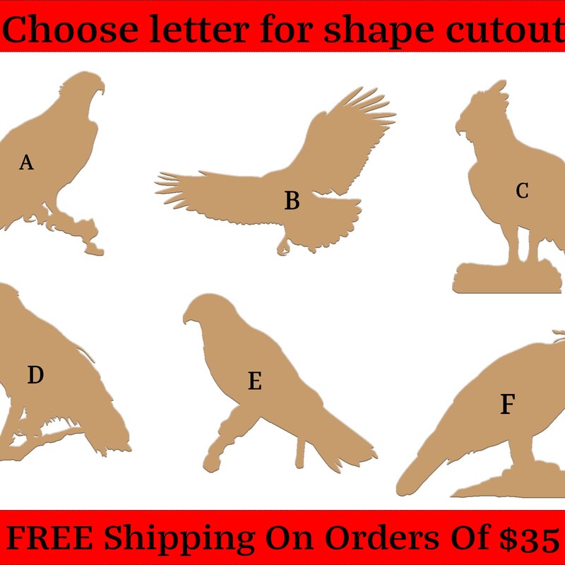 Wood Bird Cutouts - Etsy