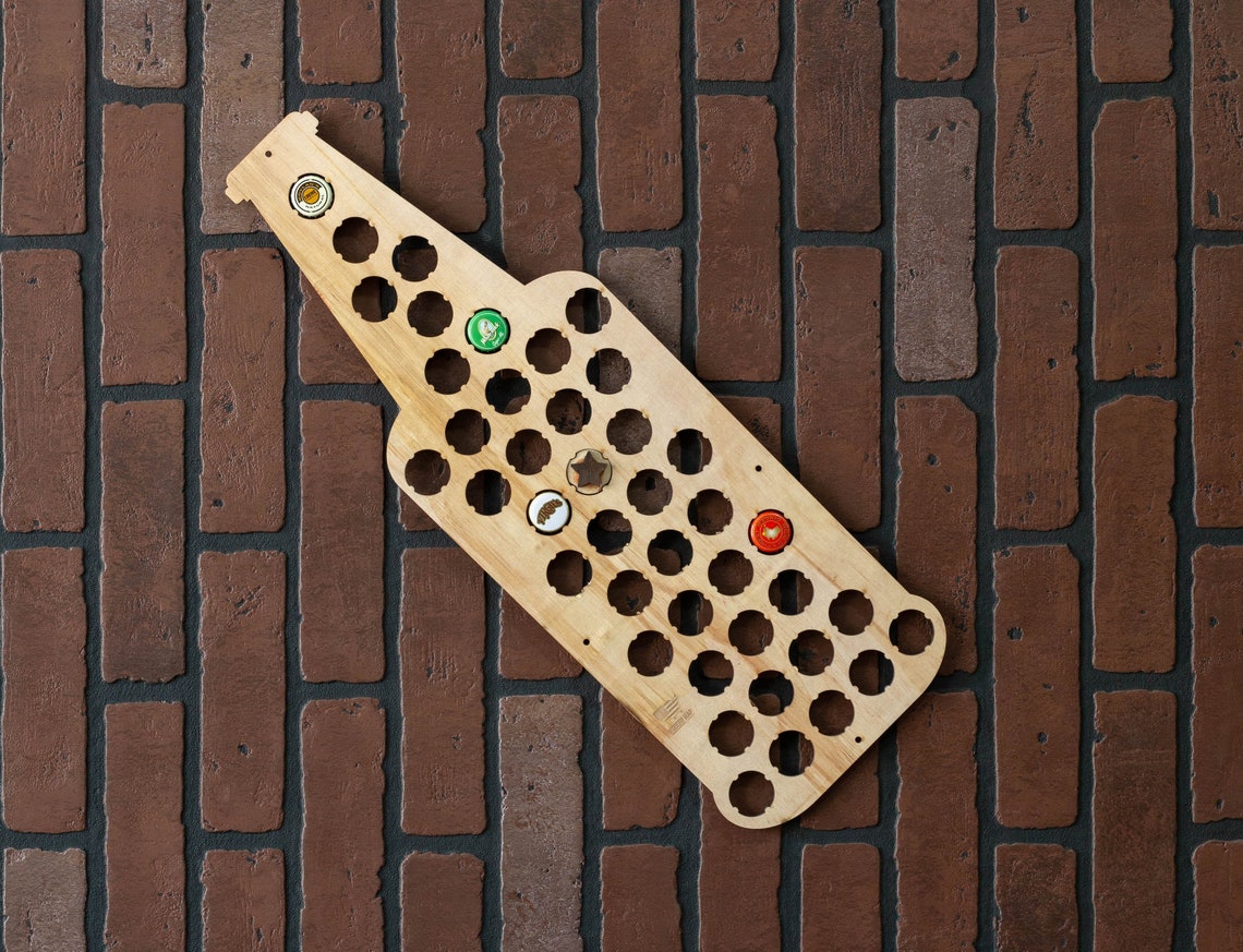 Beer Bottle Cap Decor - Unique Beer Gifts for Men - Show off Bottle ...