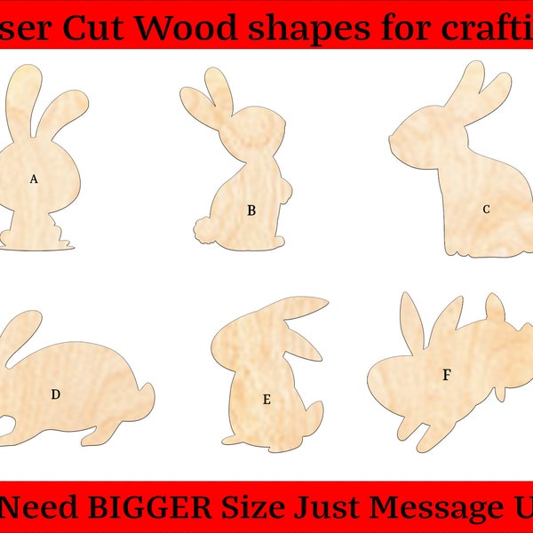 Bunny Cutout - Etsy