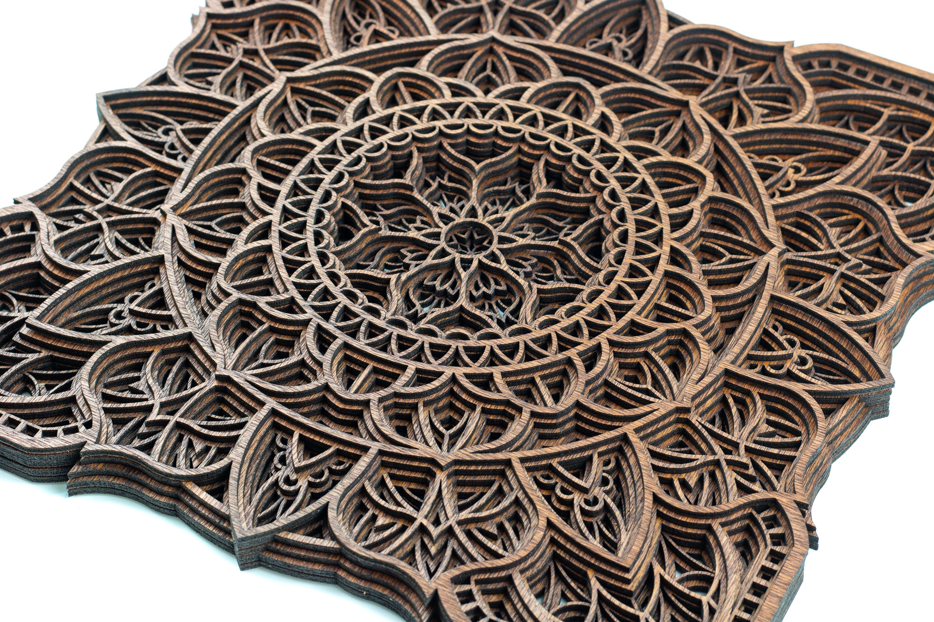 Modern Mandala Multilayered Wood Wall Decor Mandala Wall | Etsy