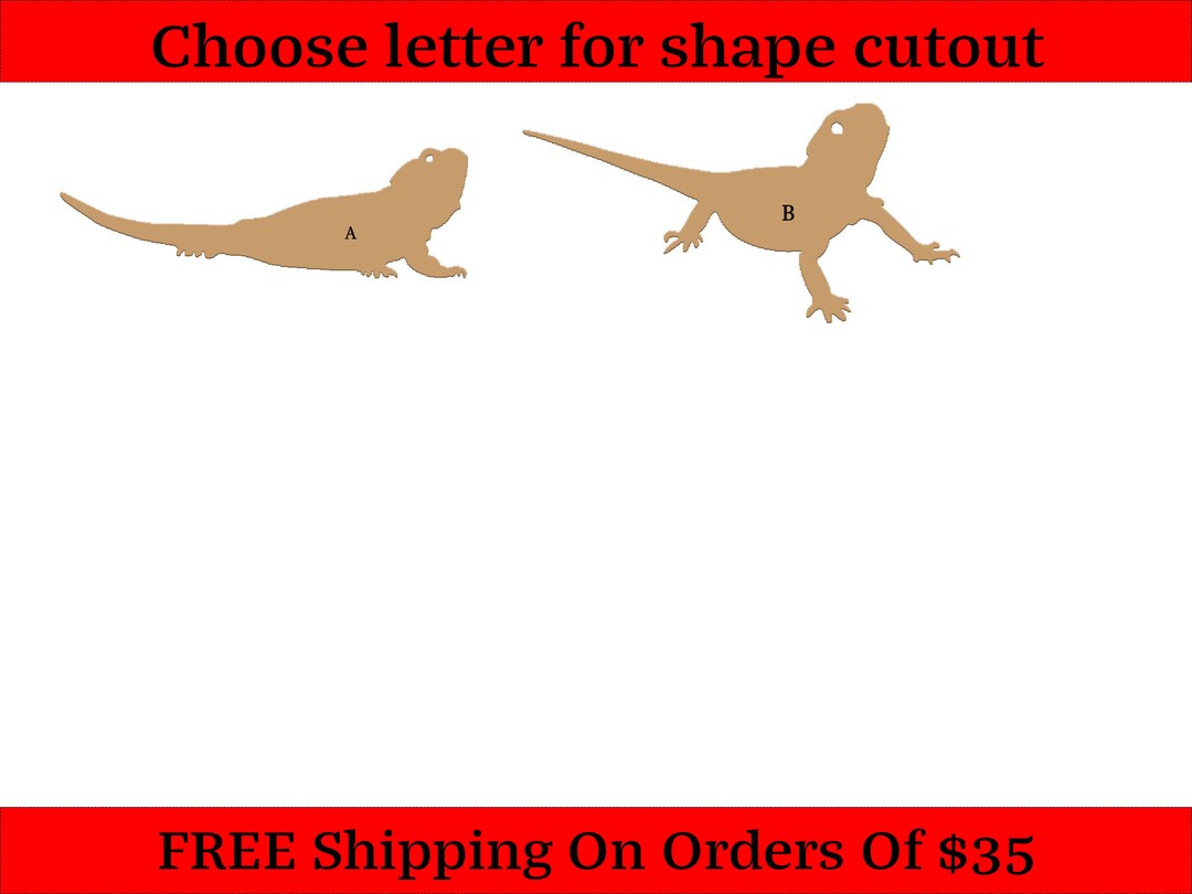 Lizards Gecko Chameleon Reptile Newt Themed Wood Cutout Shapes and ...