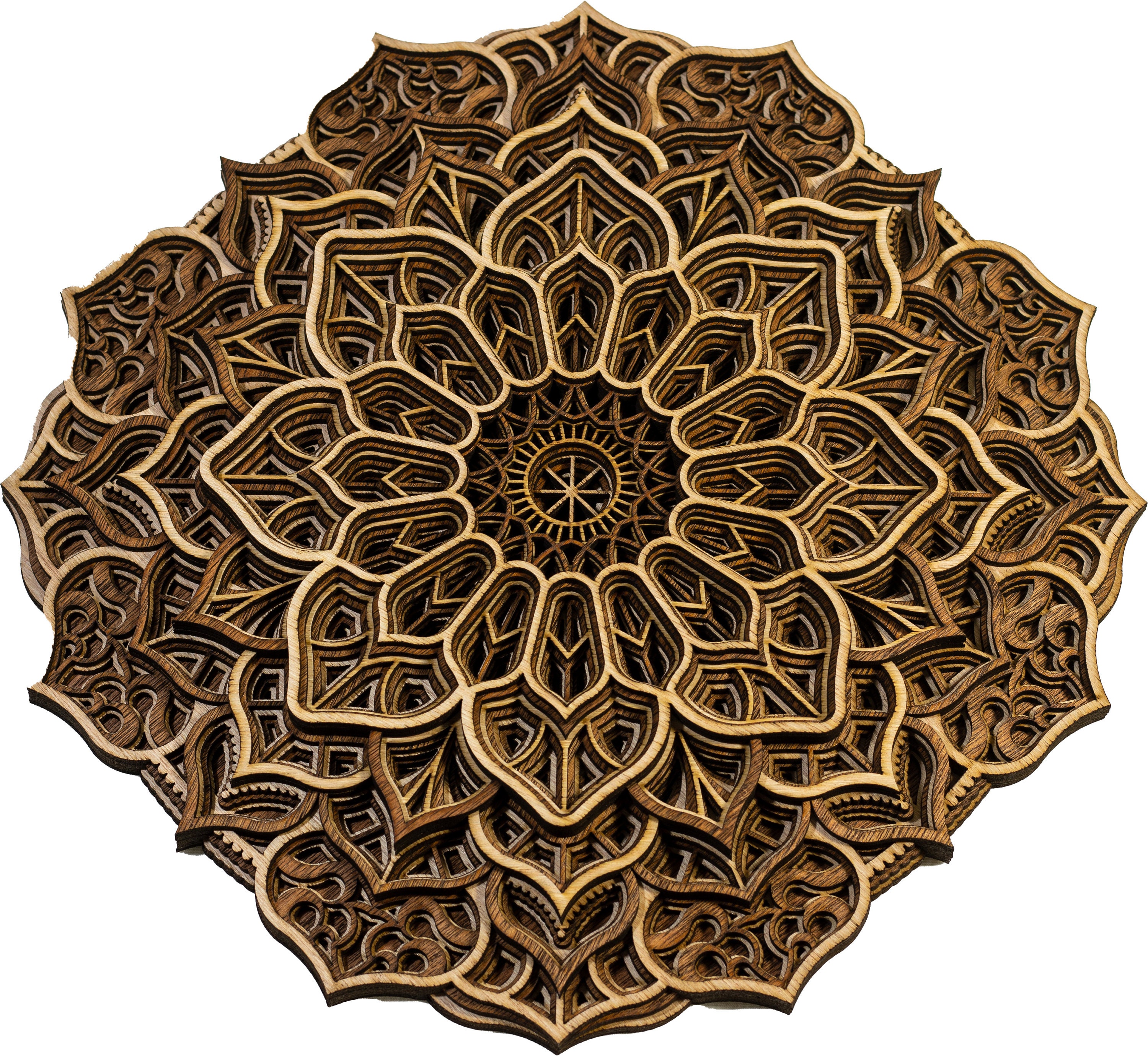 Geometric 8 Multi Layered Wood Wall Decor Mandala Wall Decor - Etsy