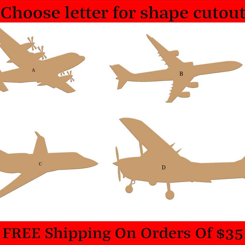 Airplane Cutouts - Etsy
