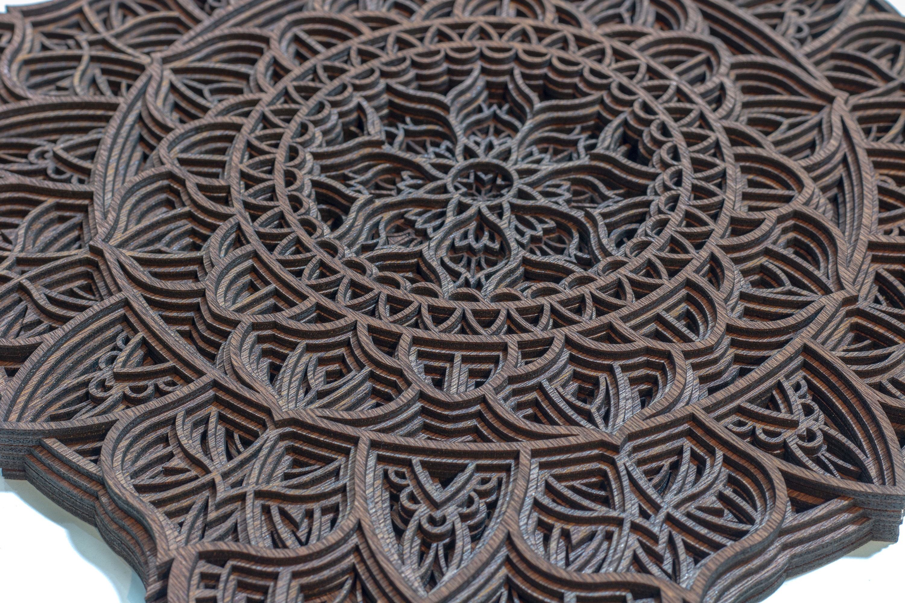 Modern Mandala Multilayered Wood Wall Decor, Mandala Wall Decor, Sacred ...