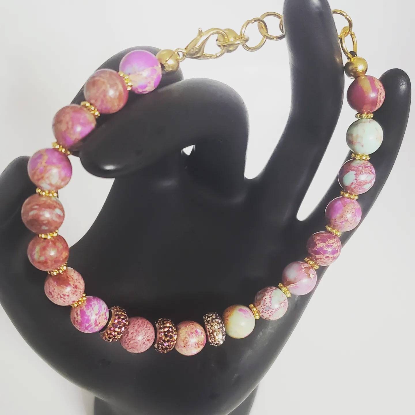 Stack Beaded hibiscus Bubble Gum Bracelets - Etsy