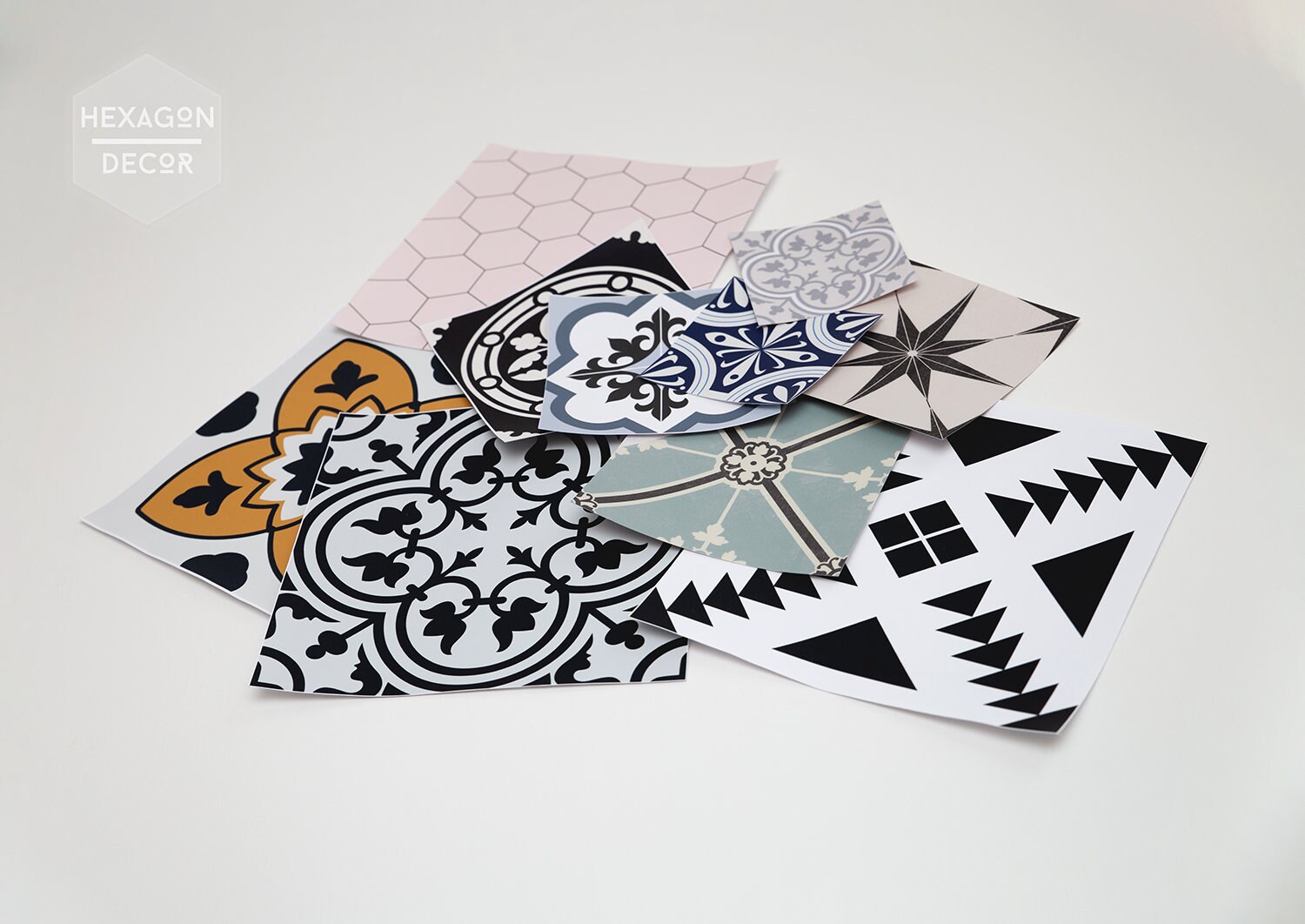 Geometric maze tile decal Decals Removable Tile Decals | Etsy