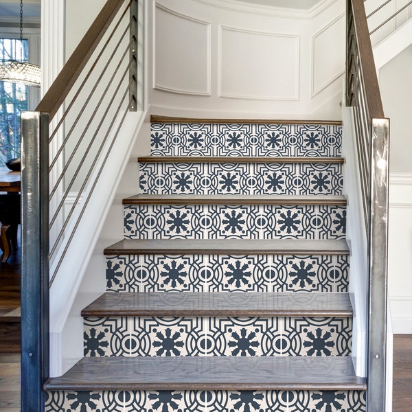 Stair Riser Decals Blue - Etsy