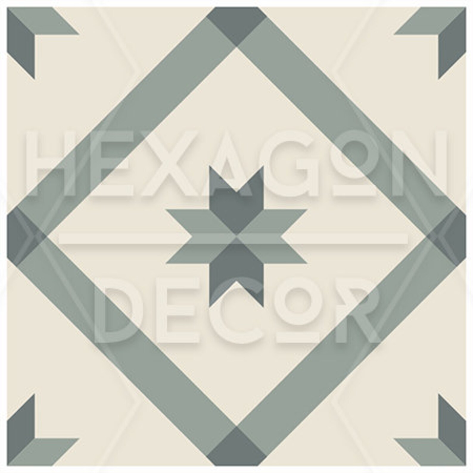 Green Aztec Floor Decal Aesthetic Design Patchwork - Etsy UK