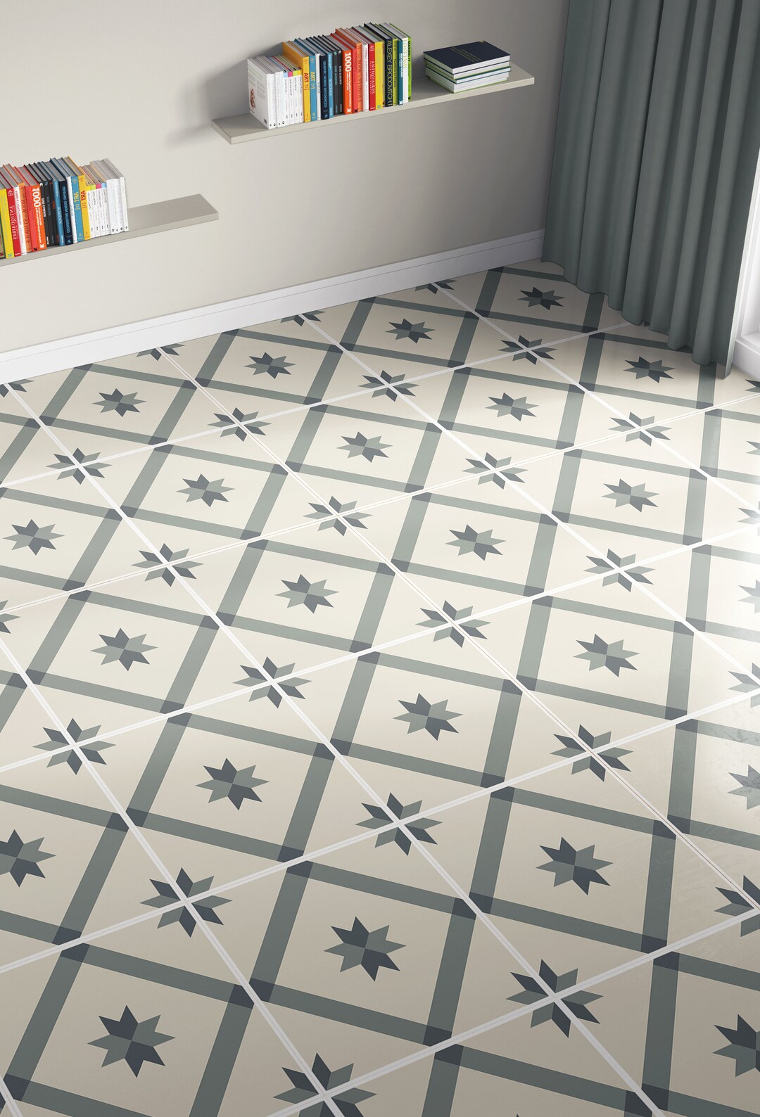 Green Aztec Floor Decal Aesthetic Design Patchwork - Etsy UK