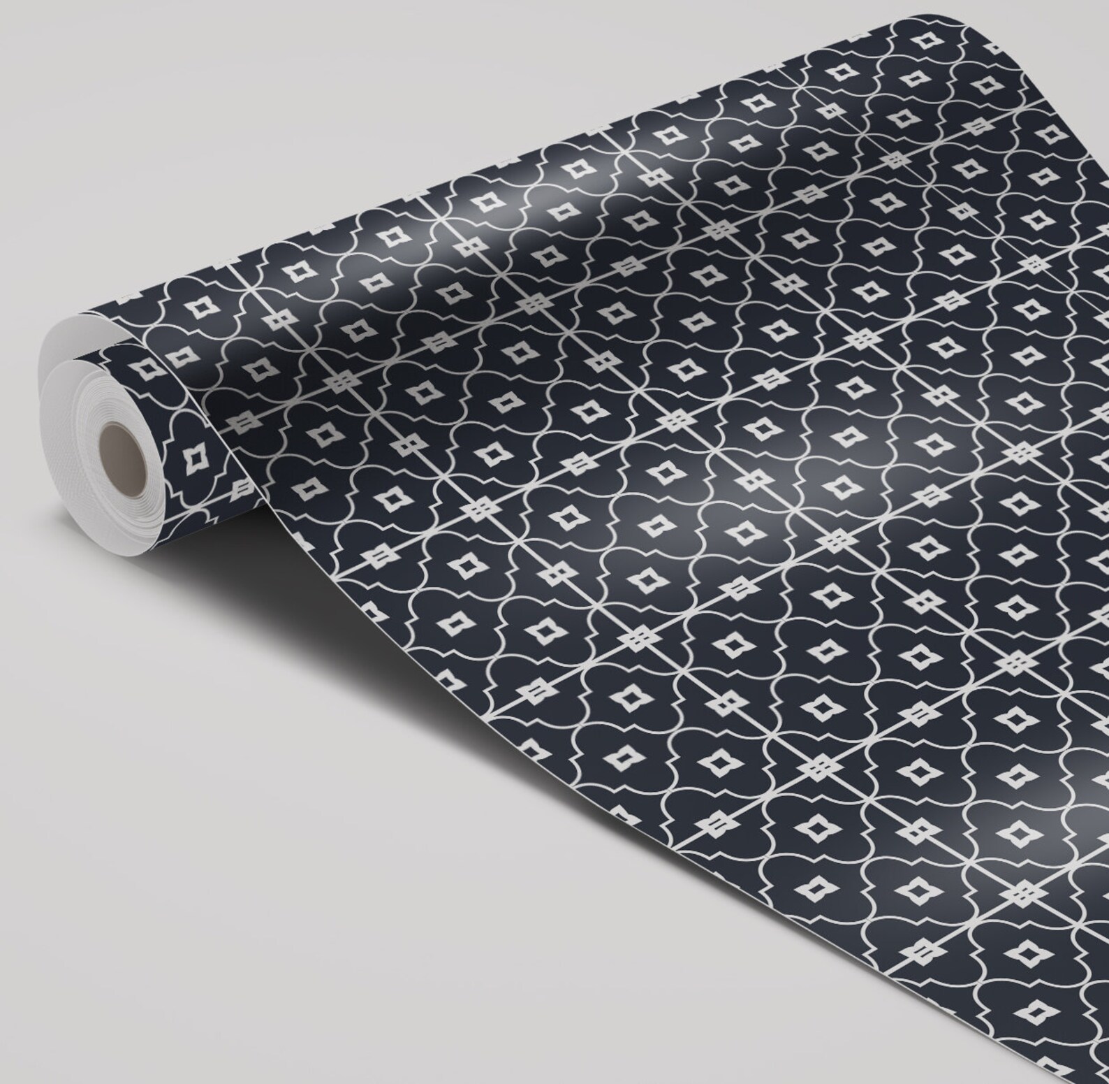 Dark Blue Moroccan Wallpaper Wall Mural Repositionable - Etsy