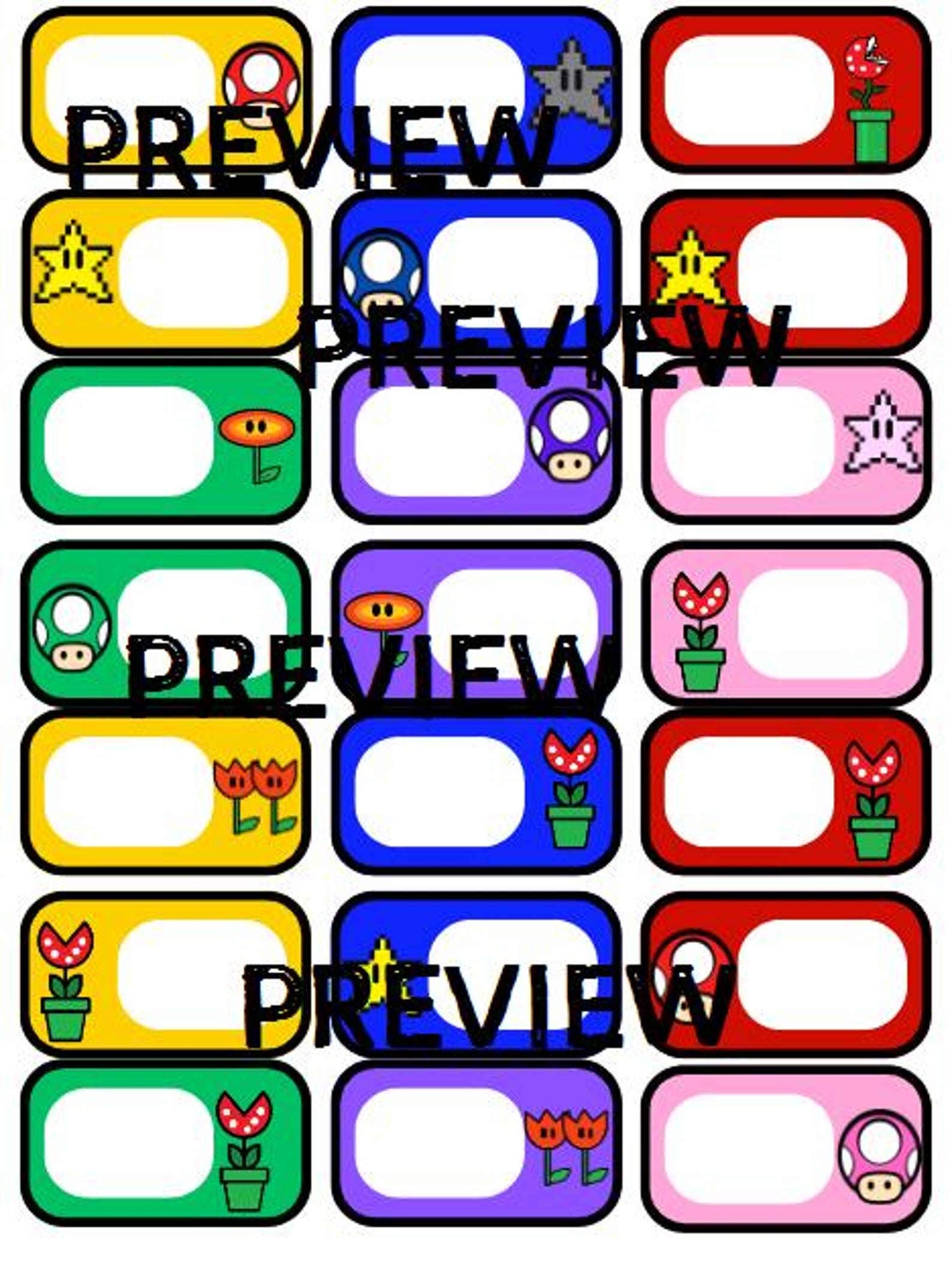 Super Mario Inspired Class Jobs for Teachers and Daycares - With 25 ...