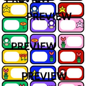 Super Mario Inspired Class Jobs for Teachers and Daycares - With 25 ...