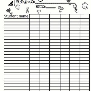 Mario Inspired Themed Assignment Tracker Checklist for Teachers - Etsy