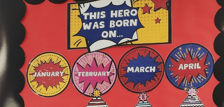 Super Hero Birthday Set for Classroom - Etsy