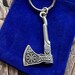Double-sided Viking Axe Keyring With Gift Pouch - Etsy