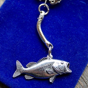 Largemouth Bass Pewter Keyring With Gift Pouch - Etsy