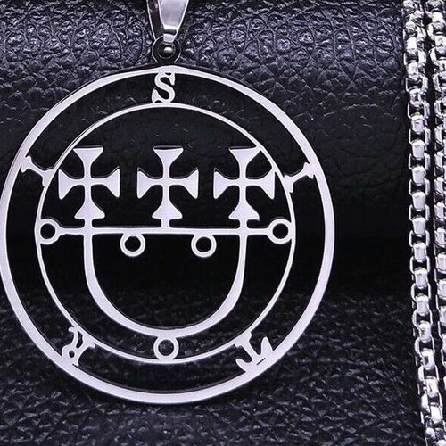 Azazel Sigil Goetia Solomon Demon Seal Pendant Necklace With - Etsy