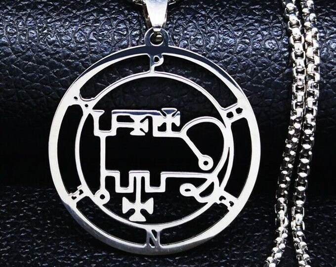 Shax Sigil Goetia Solomon Demon Seal Pendant Necklace With - Etsy Israel