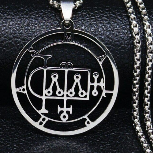 Azazel Sigil Goetia Solomon Demon Seal Pendant Necklace With - Etsy