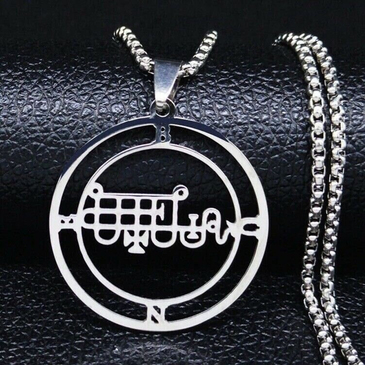 Bune Sigil Goetia Solomon Demon Seal Pendant Necklace With - Etsy
