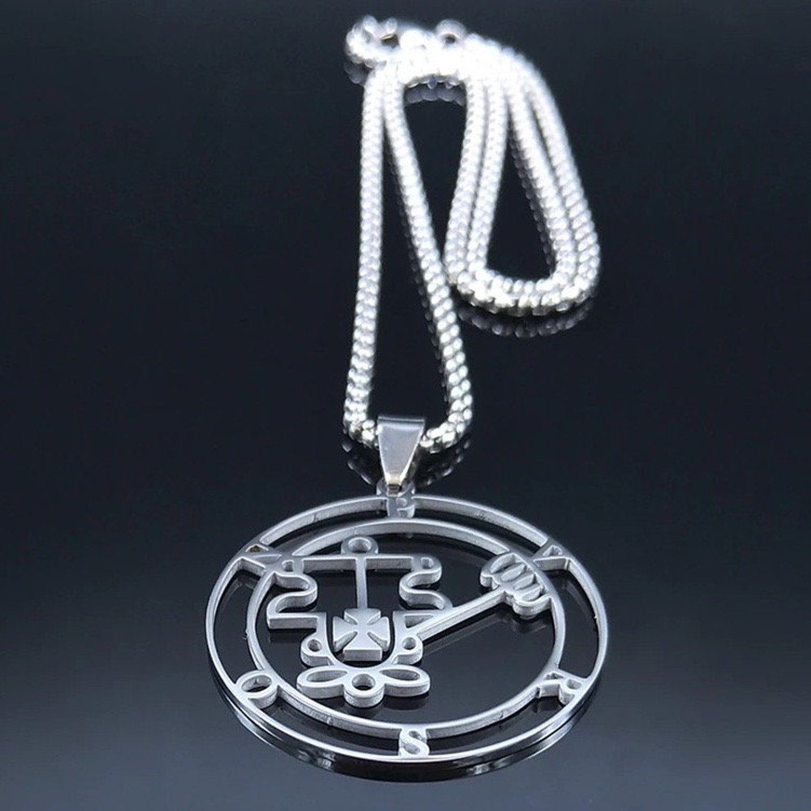 Purson Sigil Goetia Solomon Demon Seal Pendant Necklace With - Etsy Canada