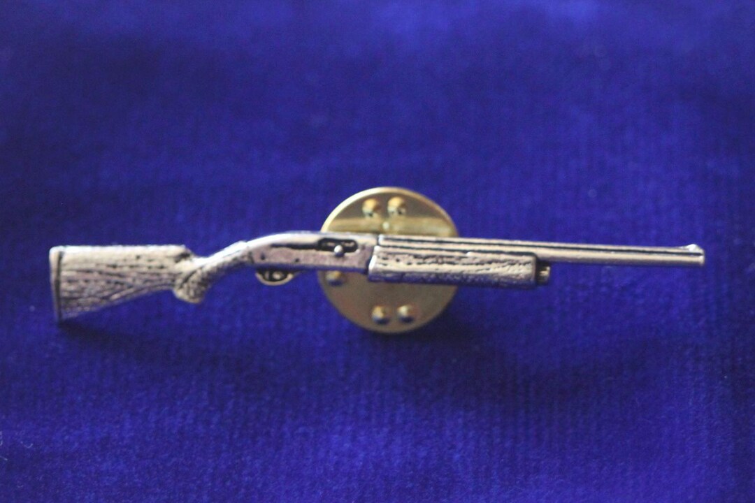 Shotgun Pewter Lapel Pin Badge With Gift Pouch - Etsy