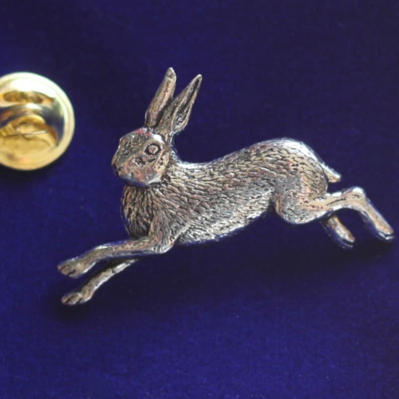 Hare Pin - Etsy UK