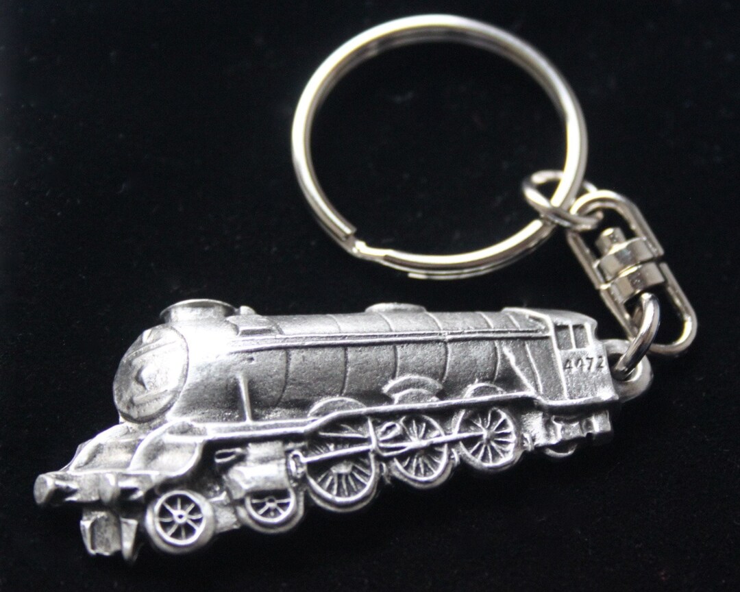 Flying Scotsman Steam Train Pewter Keyring With Gift Pouch - Etsy