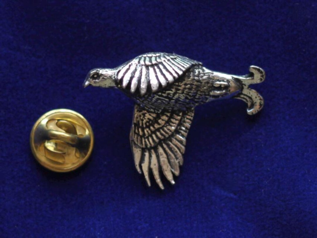 Black Grouse Pewter Lapel Pin Badge With Gift Pouch - Etsy