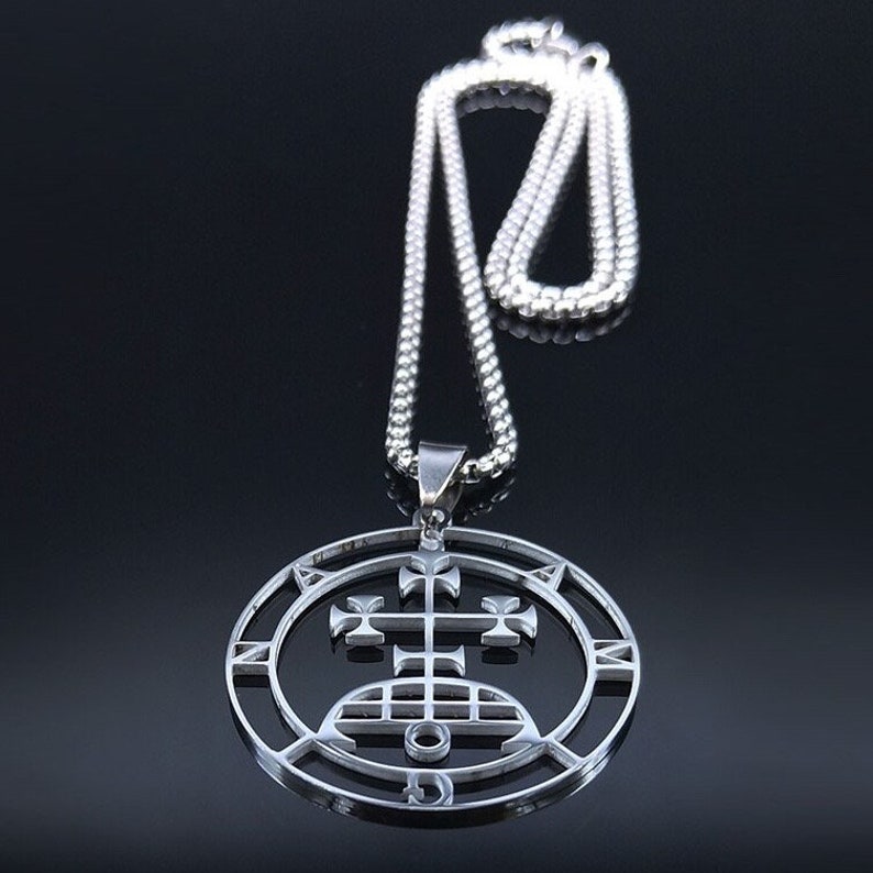 Samigina Sigil Goetia Solomon Demon Seal Pendant Necklace With | Etsy