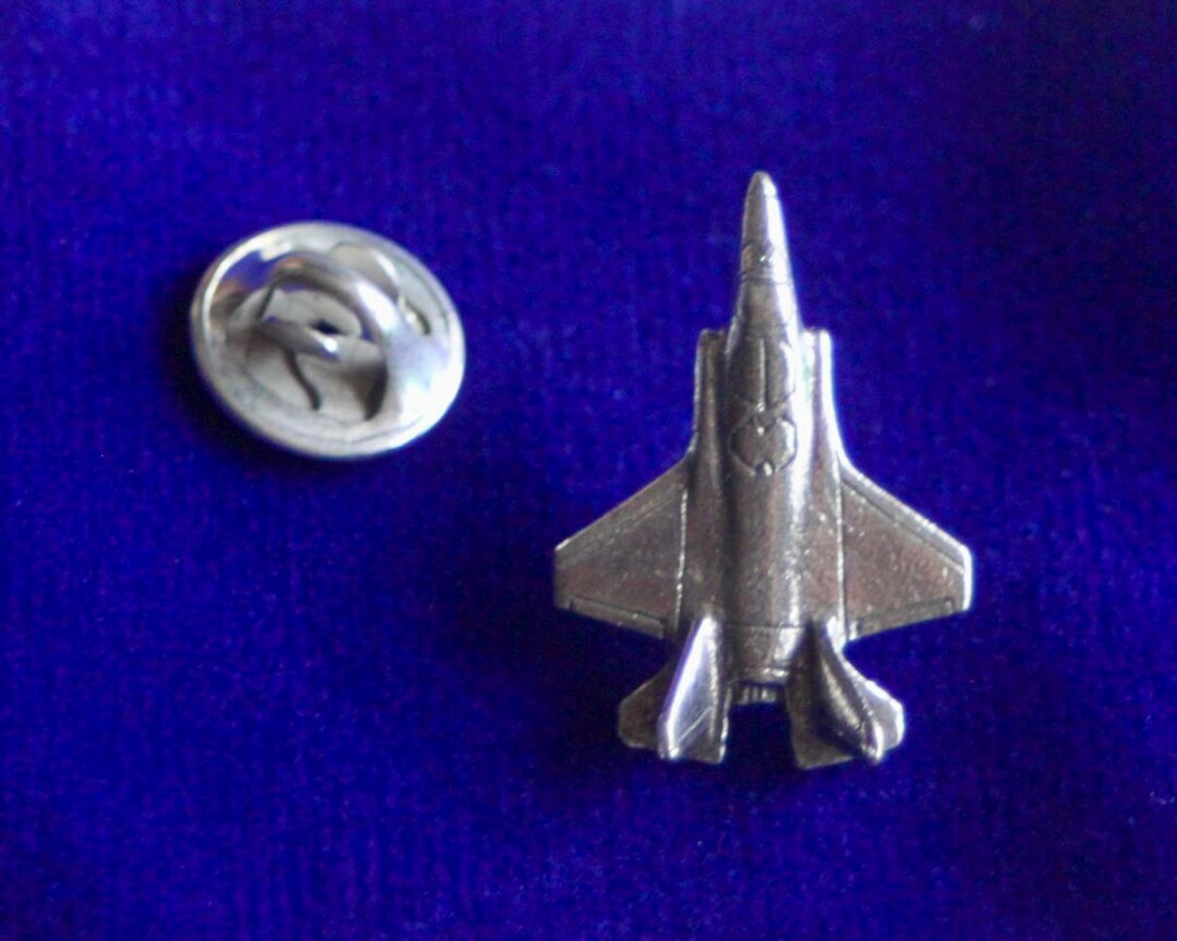 F35 Fighter Jet Pewter Lapel Pin Badge With Gift Pouch - Etsy
