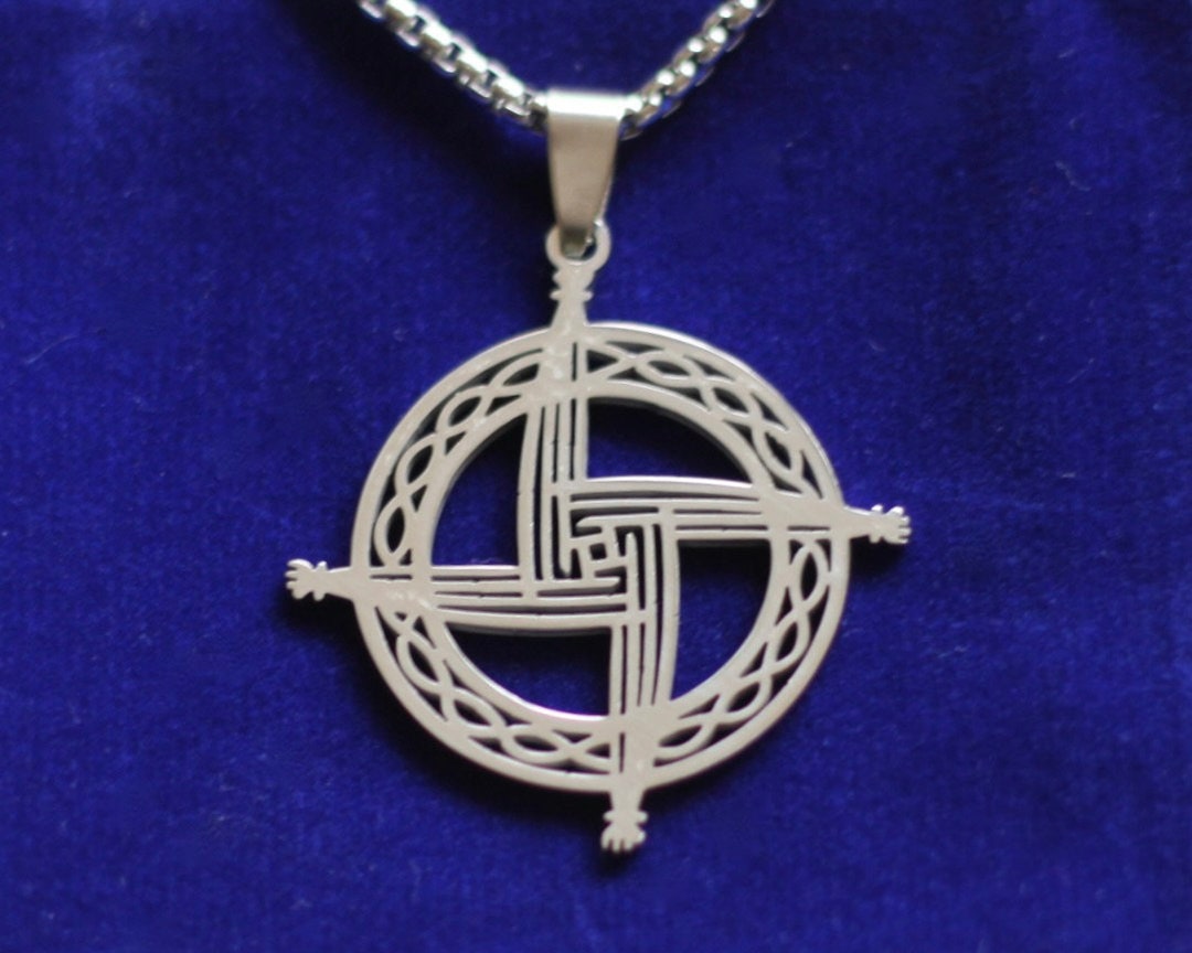 Brigid's Cross Pendant Necklace With Gift Pouch - Etsy