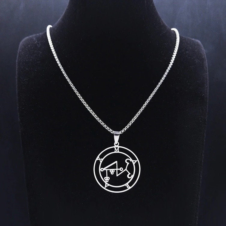 Marax Sigil Goetia Solomon Demon Seal Pendant Necklace With - Etsy Canada