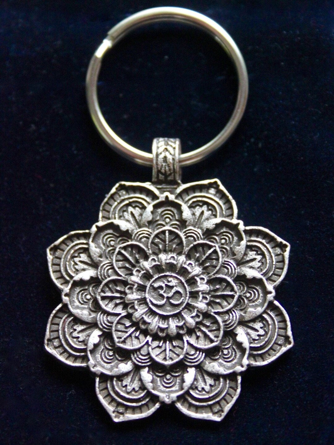 Lotus Mandala Keyring With Gift Pouch - Etsy