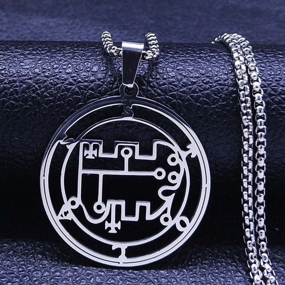 Stolas Sigil Goetia Solomon Demon Seal Pendant Necklace with - Etsy ...
