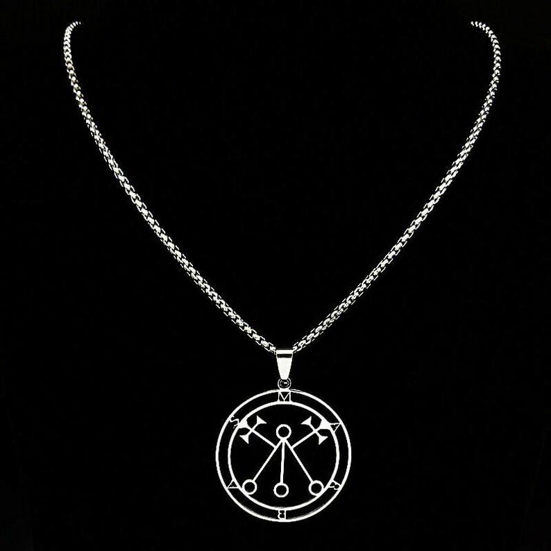 Marbas Sigil Goetia Solomon Demon Seal Pendant Necklace With - Etsy