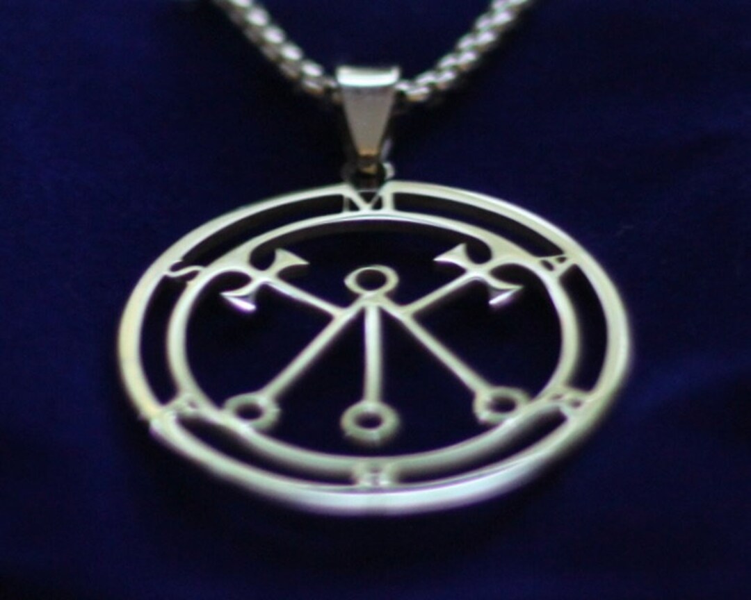 Marbas Sigil Goetia Solomon Demon Seal Pendant Necklace With Gift Pouch ...