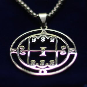 Amon Sigil Goetia Solomon Demon Seal Pendant Necklace With Gift Pouch ...