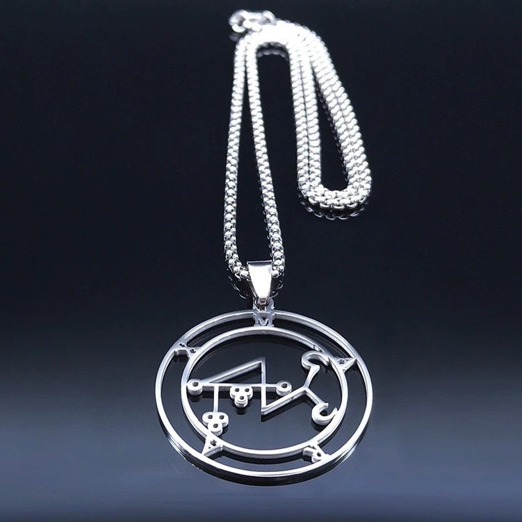 Marax Sigil Goetia Solomon Demon Seal Pendant Necklace With - Etsy Canada