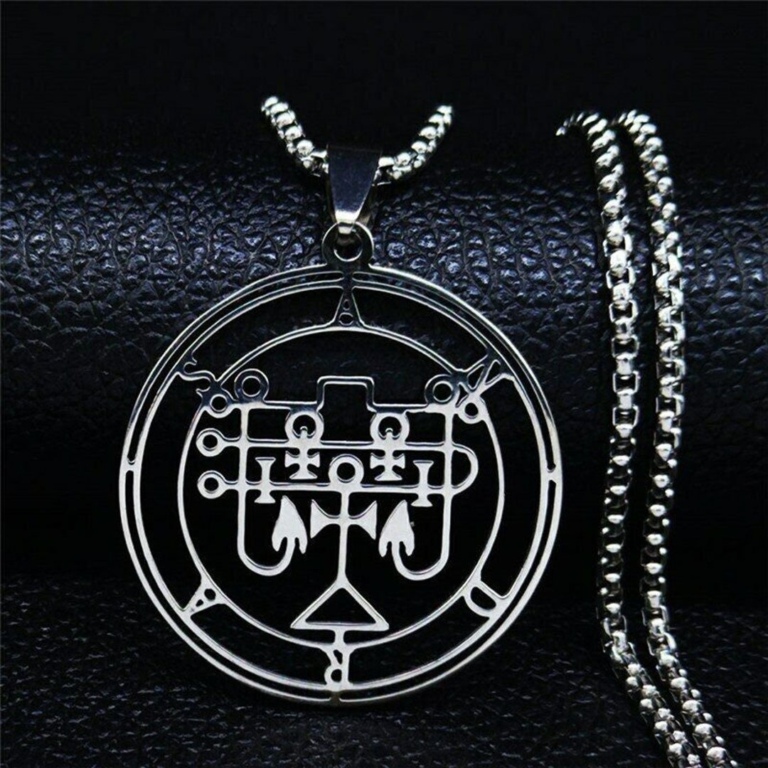 Andras Sigil Goetia Solomon Demon Seal Pendant Necklace With - Etsy