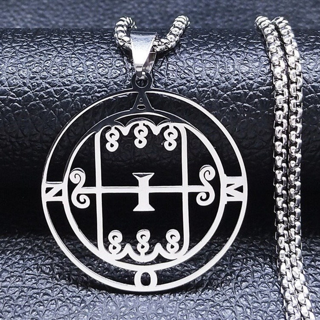 Amon Sigil Goetia Solomon Demon Seal Pendant Necklace With - Etsy UK
