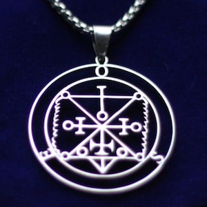 Ose Sigil Goetia Solomon Demon Seal Pendant Necklace With Gift Pouch - Etsy